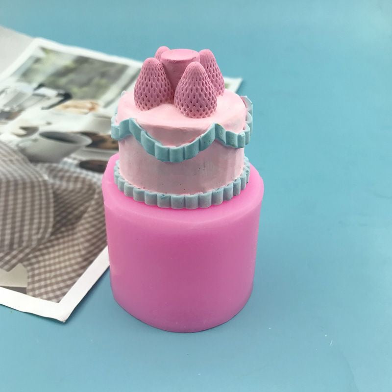 Strawberry Cake Mold Silicone Squishy Mold – Tabasquishys