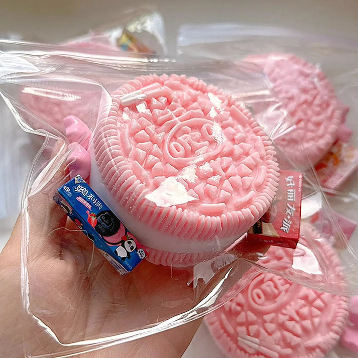 200g Big Oreo Handmade Silicone Stress Relief Squishy Toy – Tabasquishys